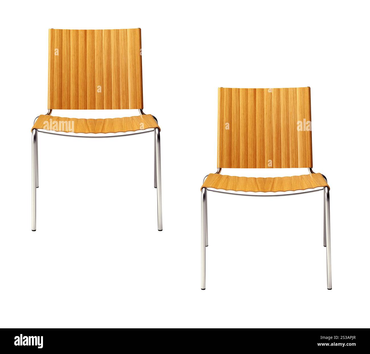 Isolated chair made from white metal pipe and blue fabric. chair made ...