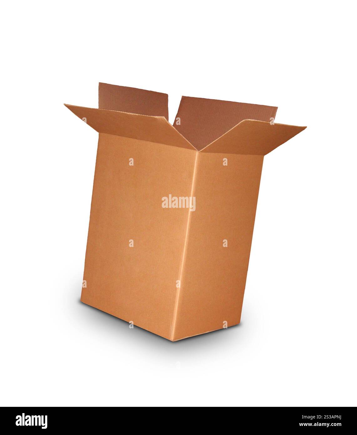 Corrugated Box with Path isolated on white background. Corrugated Box ...
