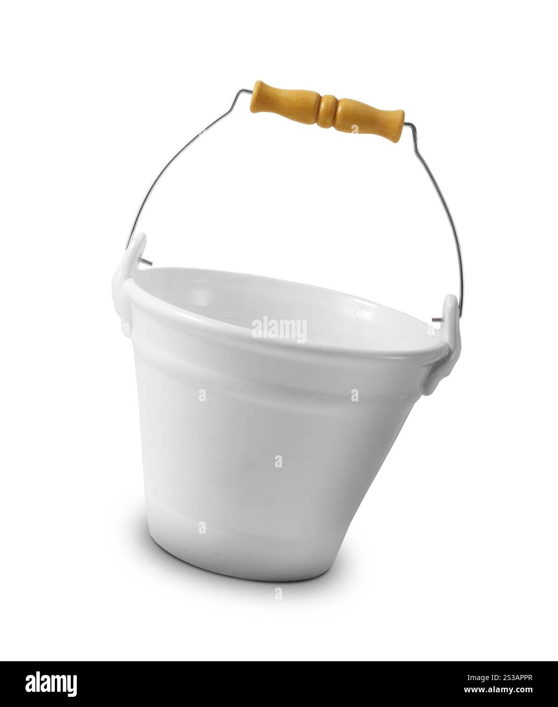 The empty bucket isolated on white background. The empty bucket Stock ...