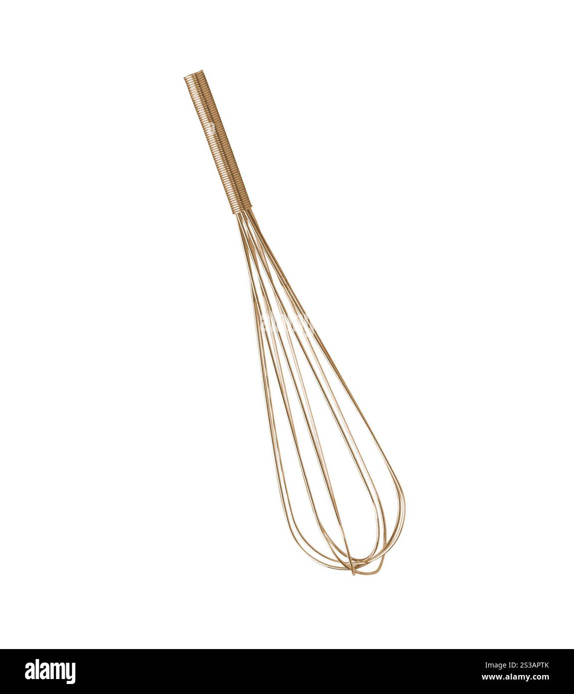 Stainless steel whisk isolated on white background. Stainless steel ...