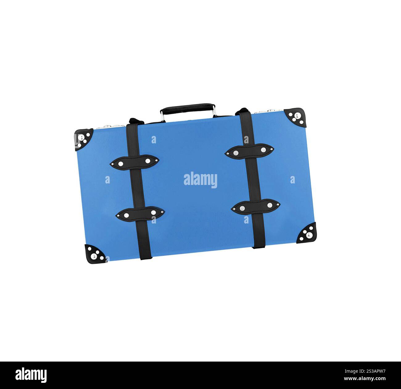 Old and worn retro suitcase isolated on white background. Old and worn ...