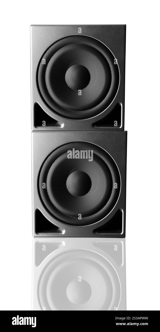 Great loud speakers isolated on white background. Great loud speakers ...