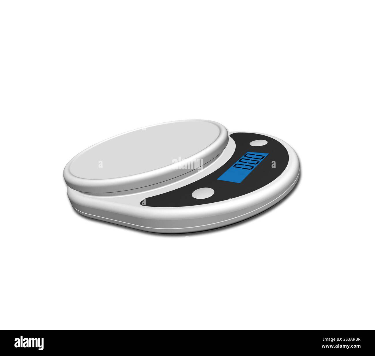 kitchen scale isolated on white background. kitchen scale on white ...