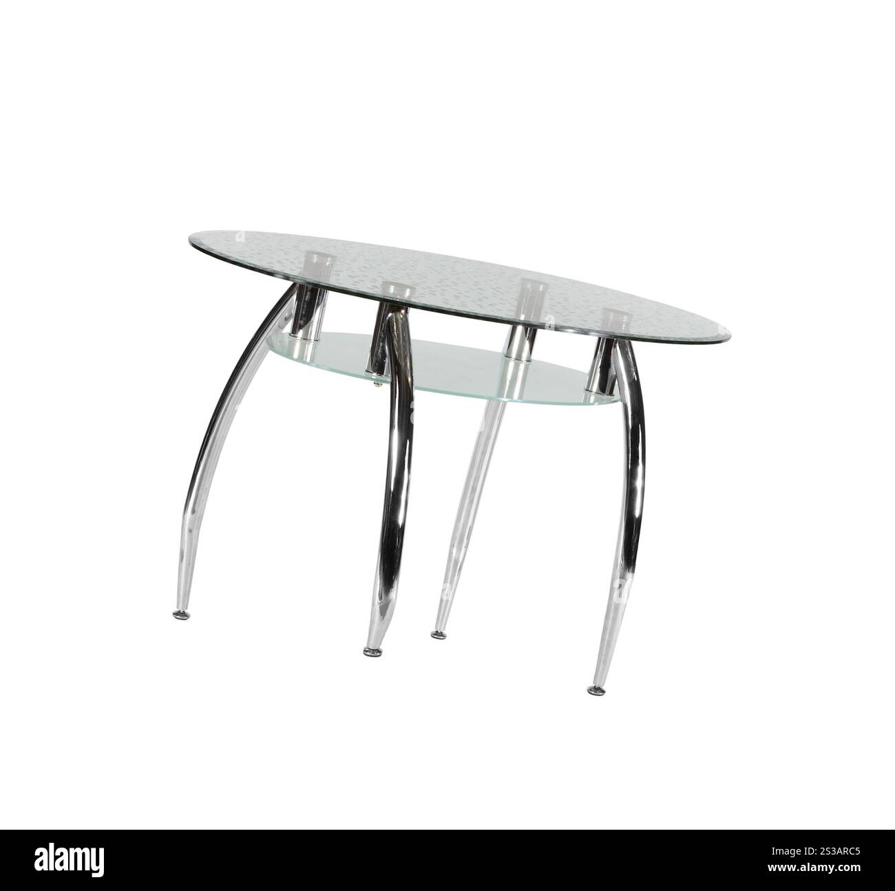 modern glass table isolated on white background. modern glass table ...