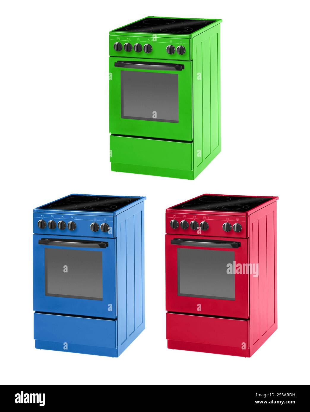 different gas-stoves isolated on white. different gas-stoves isolated ...