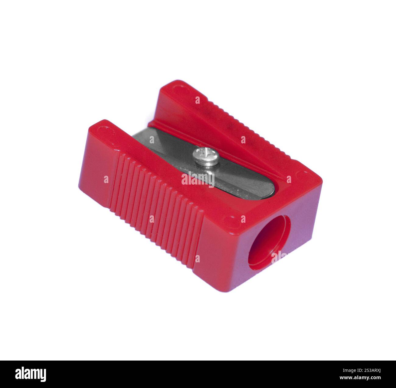 Pencil sharpener isolated on white. Pencil sharpener Stock Photo - Alamy