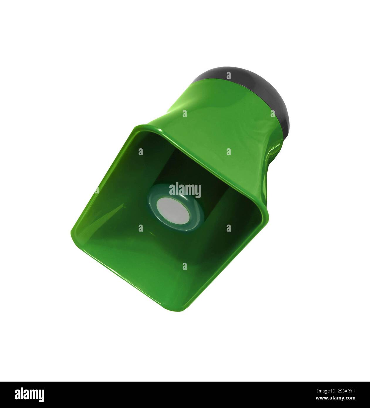 green megaphone isolated on white background. green megaphone Stock ...