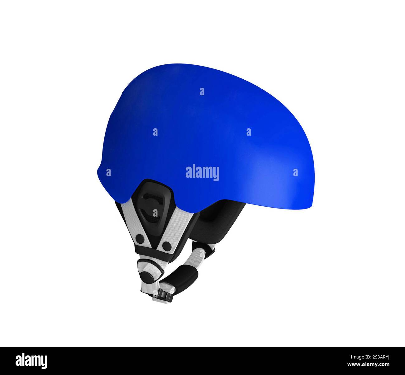 blue bicycle helmet isolated on white background. blue bicycle helmet ...