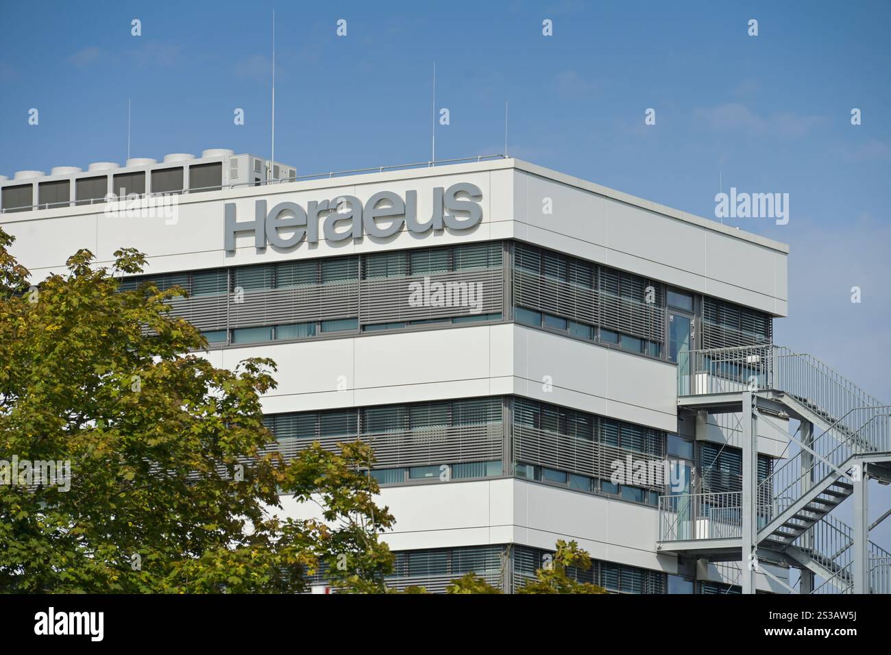 Heraeus Firmenzentrale, Wilhelm-Rohn-Straße, Hanau, Hessen, Deutschland ...