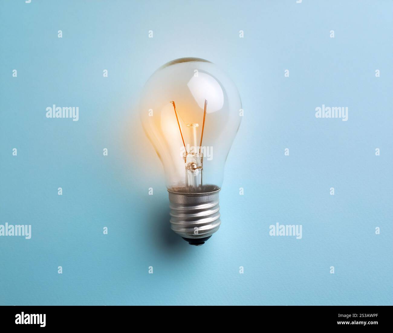 Concept illustrating creativity and invention symbolized by a lightbulb ...
