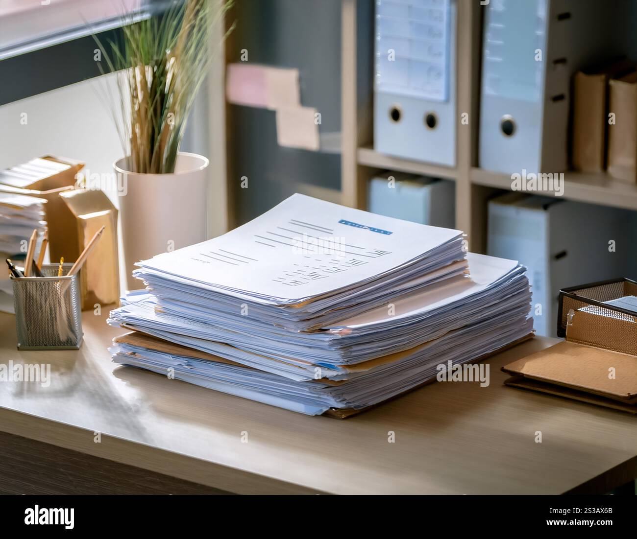 Close up depiction of order and organization featuring elements like ...