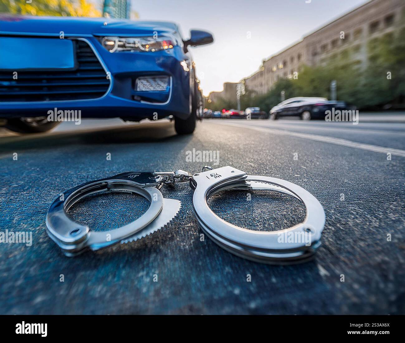 Close up depiction of police equipment and symbolism featuring elements ...