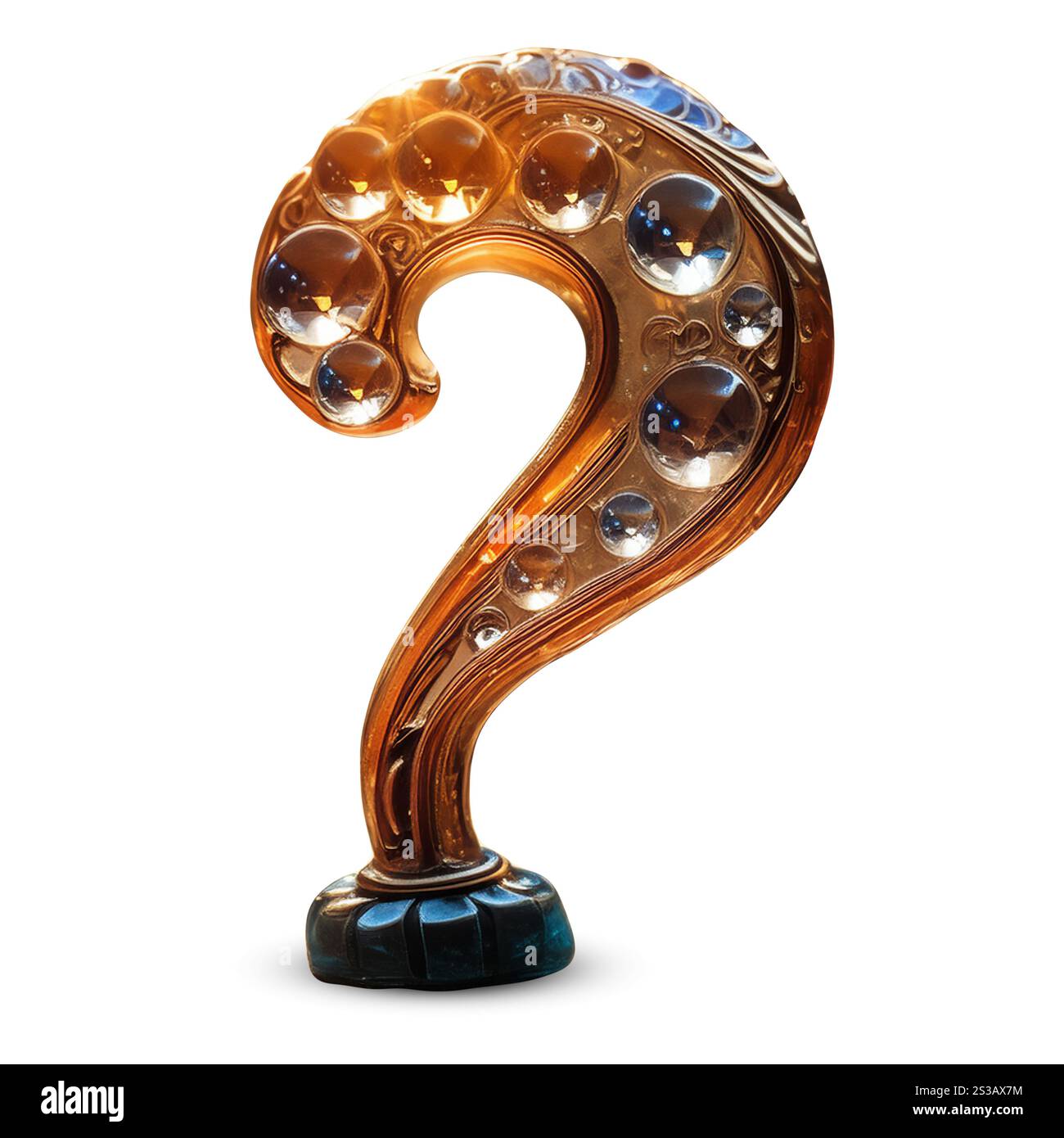 Illustration of a question mark, representing inquiry, curiosity, and the search for answers ...