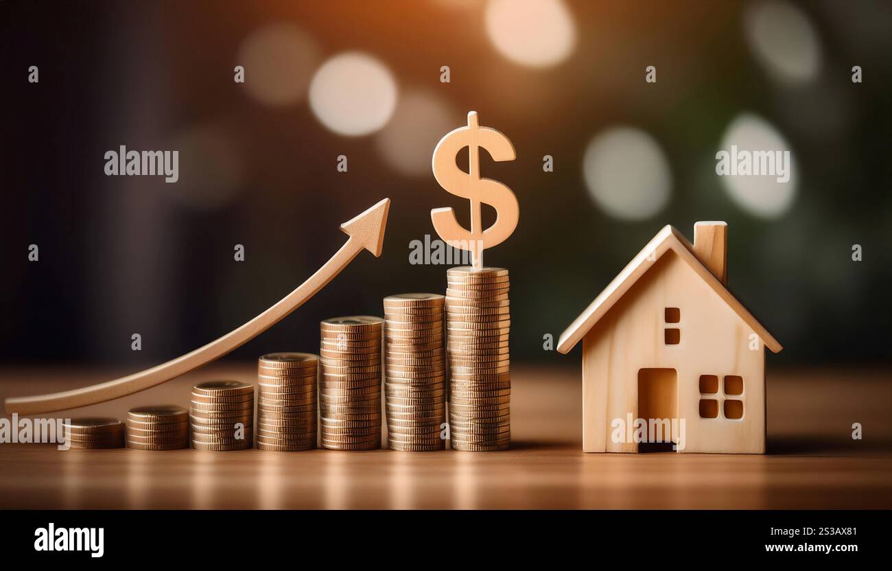 Illustration representing real estate and property investment ...