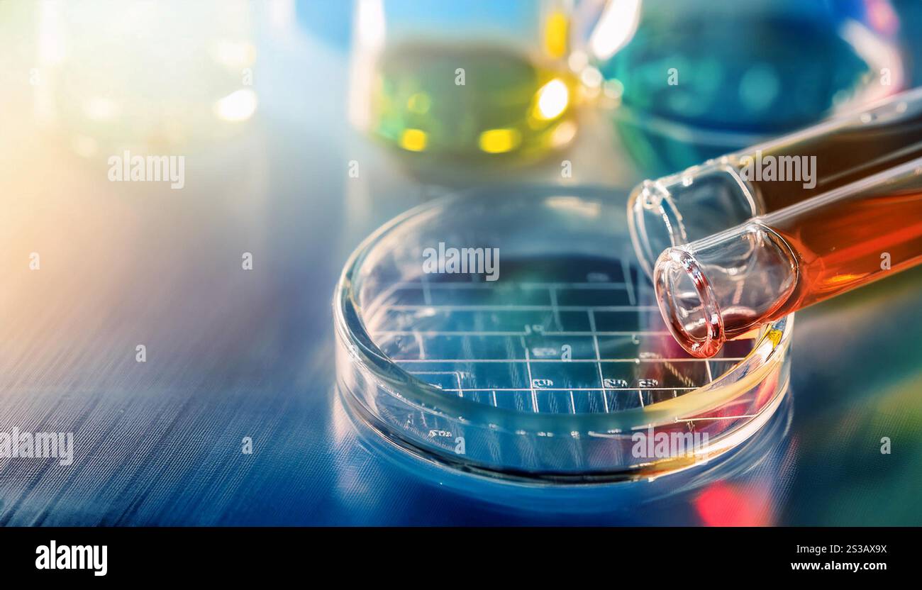 Close up of research and analysis tools and elements, ideal for topics ...