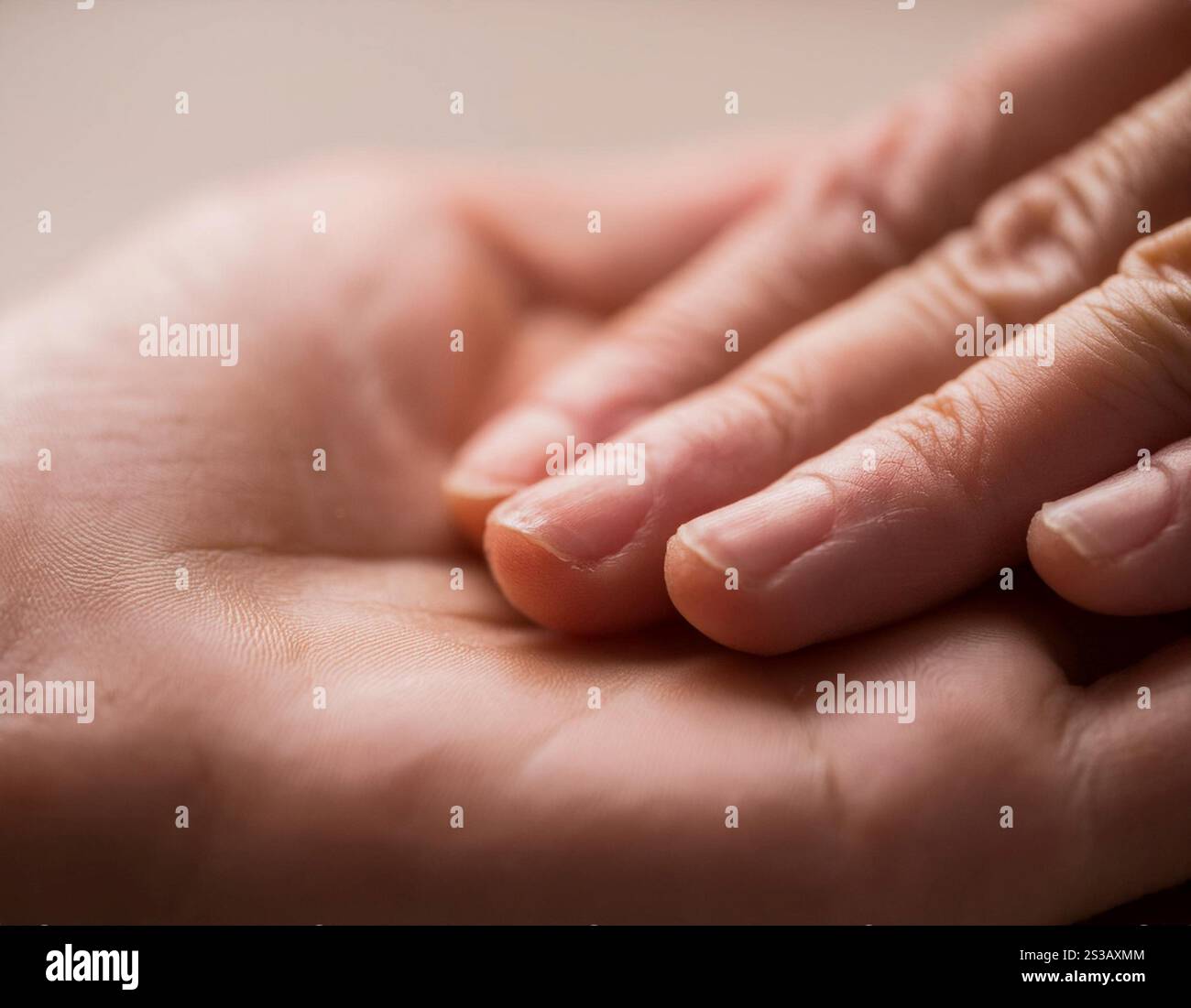 Close up depiction of touch and tactile sensation featuring elements ...