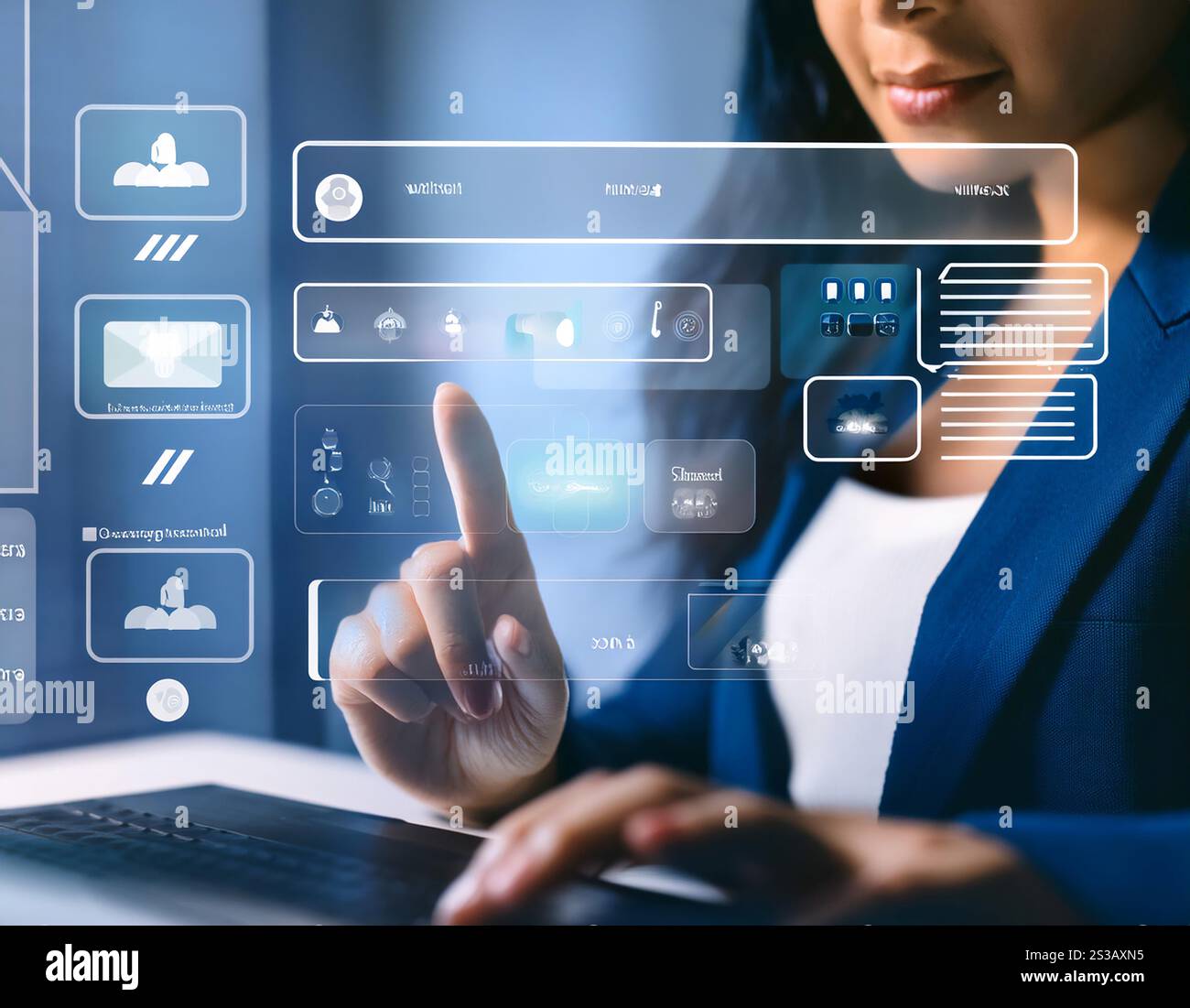 Illustration depicting various elements of a user interface UI design ...