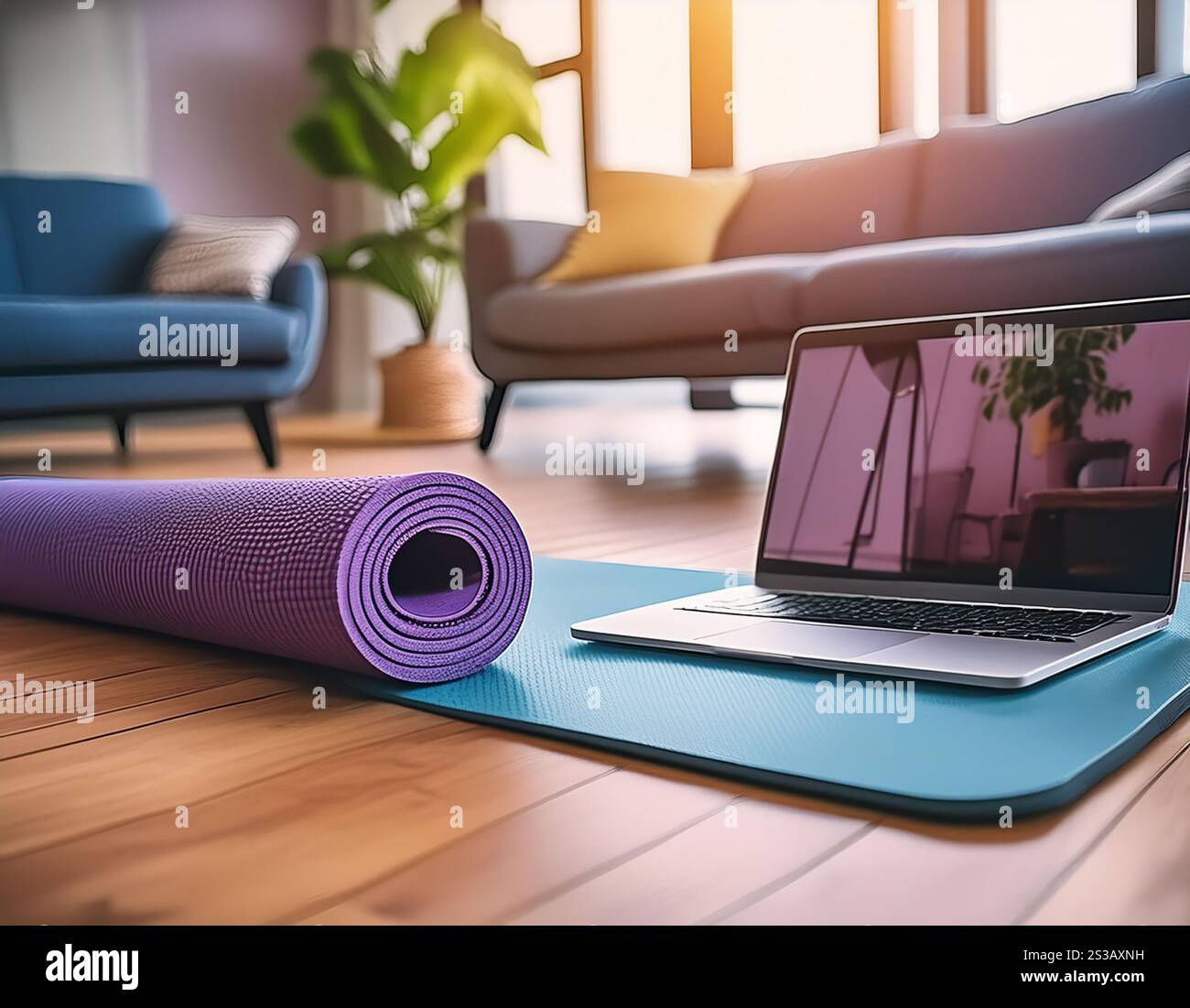 Yoga setup hi-res stock photography and images - Alamy
