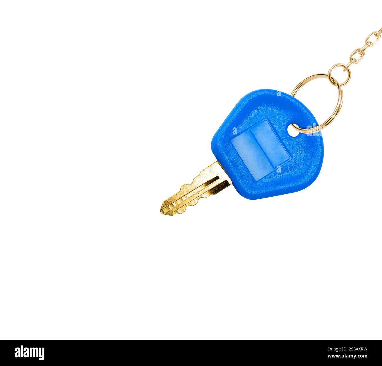 blue key isolated on white background. blue key Stock Photo - Alamy