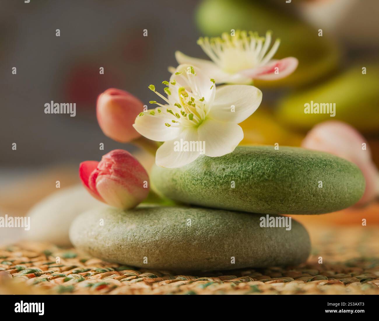 Illustration depicting the concept of Zen and mindfulness, featuring ...