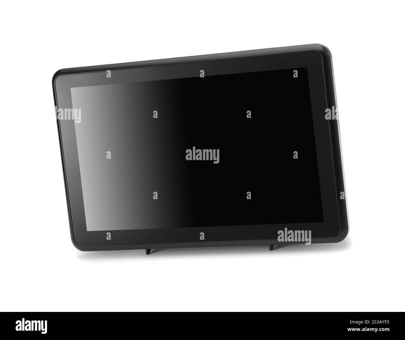 Modern widescreen lcd tv monitor isolated on white background. Modern ...