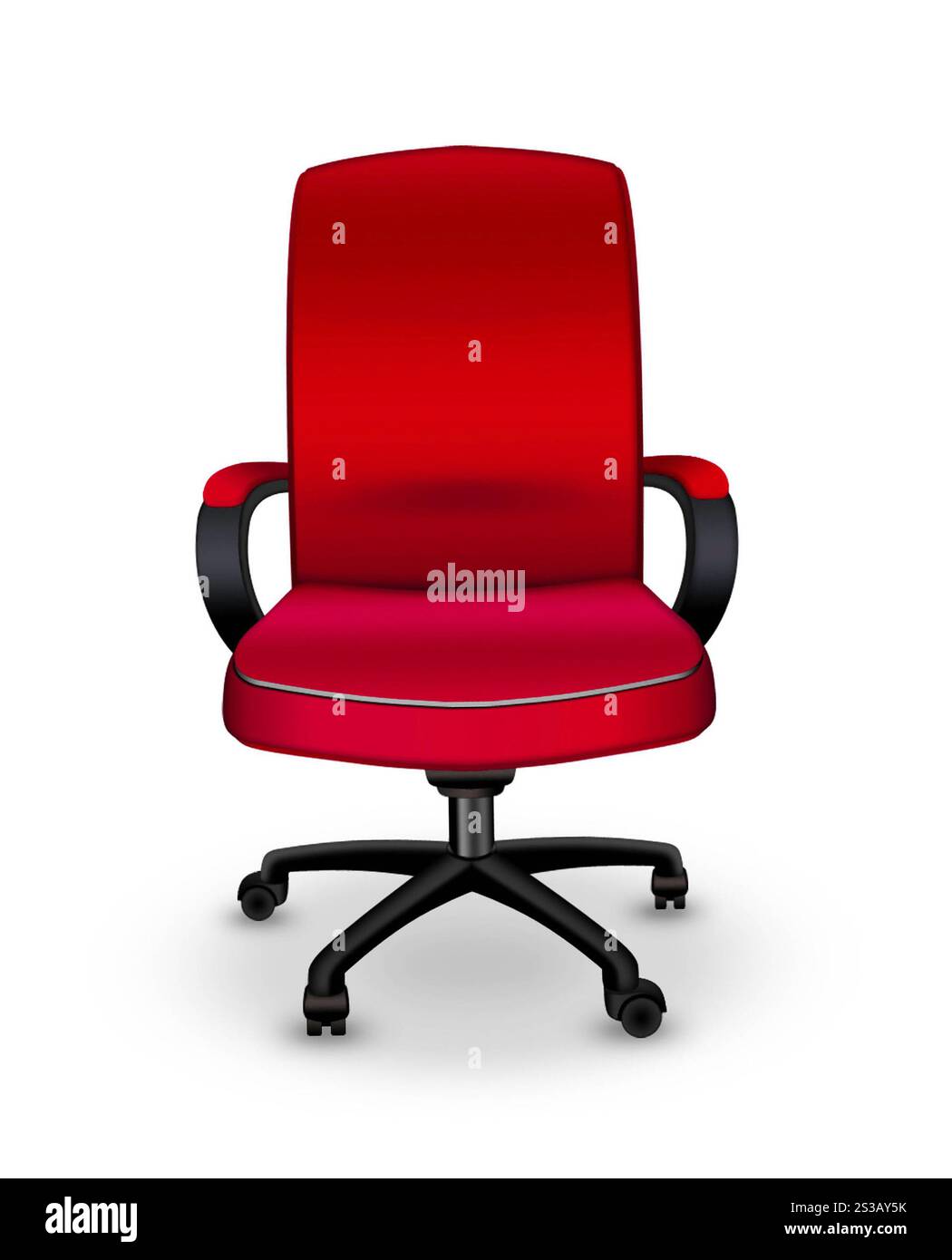 red office chair. blue office chair Stock Photo - Alamy