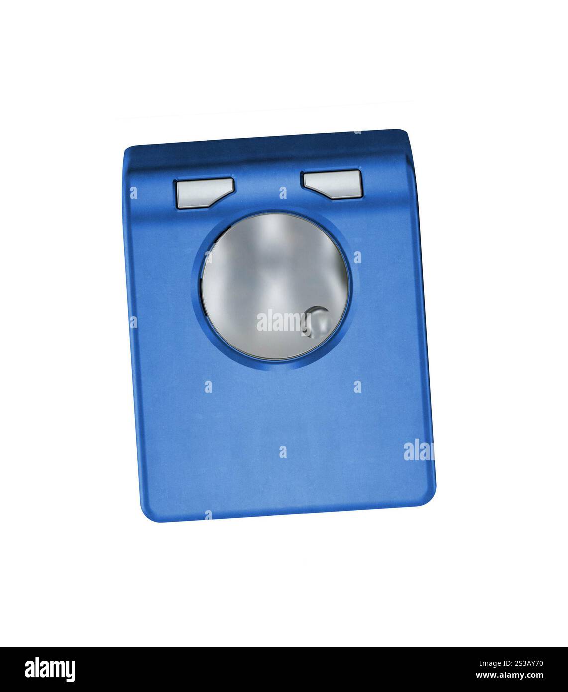 blue remote controle isolated on white background. blue remote controle ...