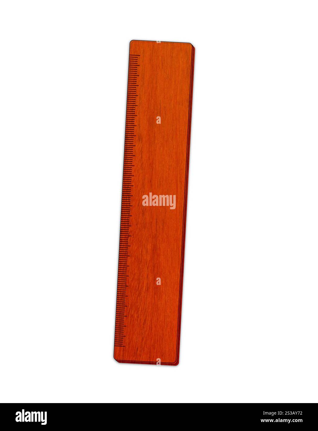wood ruler isolated on white background. wood ruler isolated Stock ...