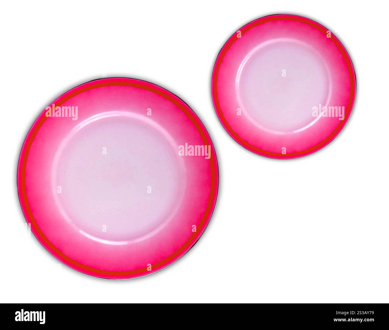 red plates. Green plates Stock Photo - Alamy