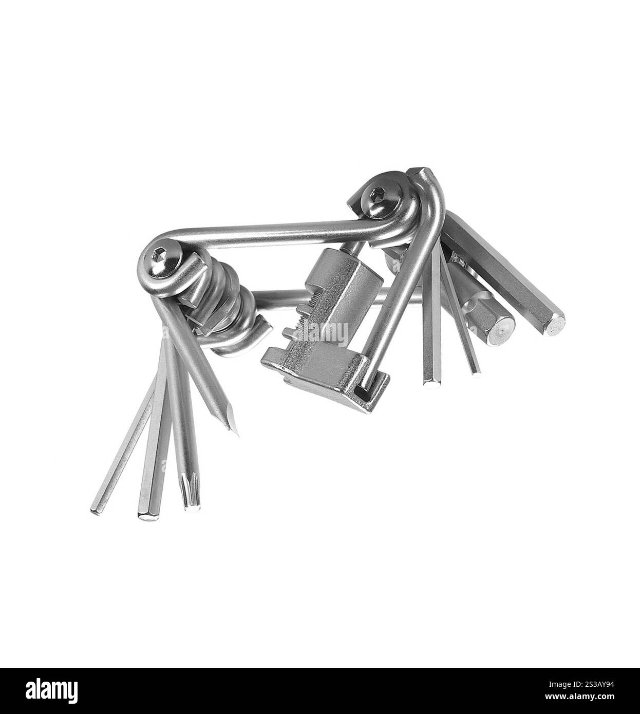 Steel pliers folding multi tool opened isolated. Steel pliers folding ...