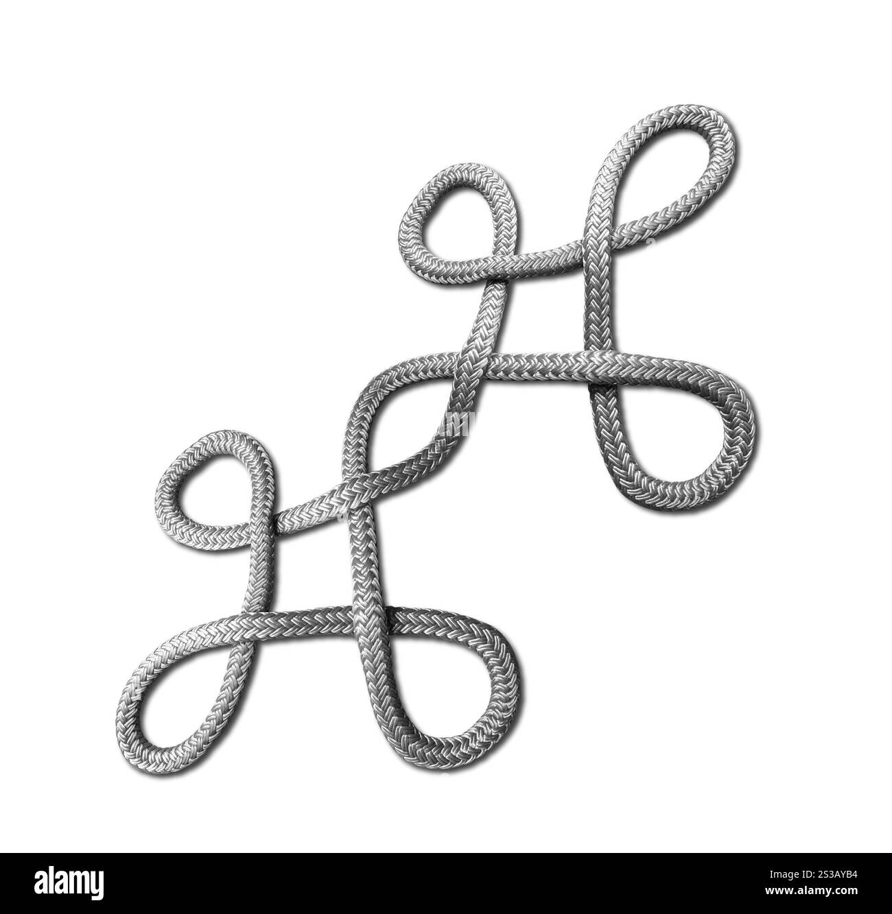 rope sign isolated on white background Stock Photo - Alamy