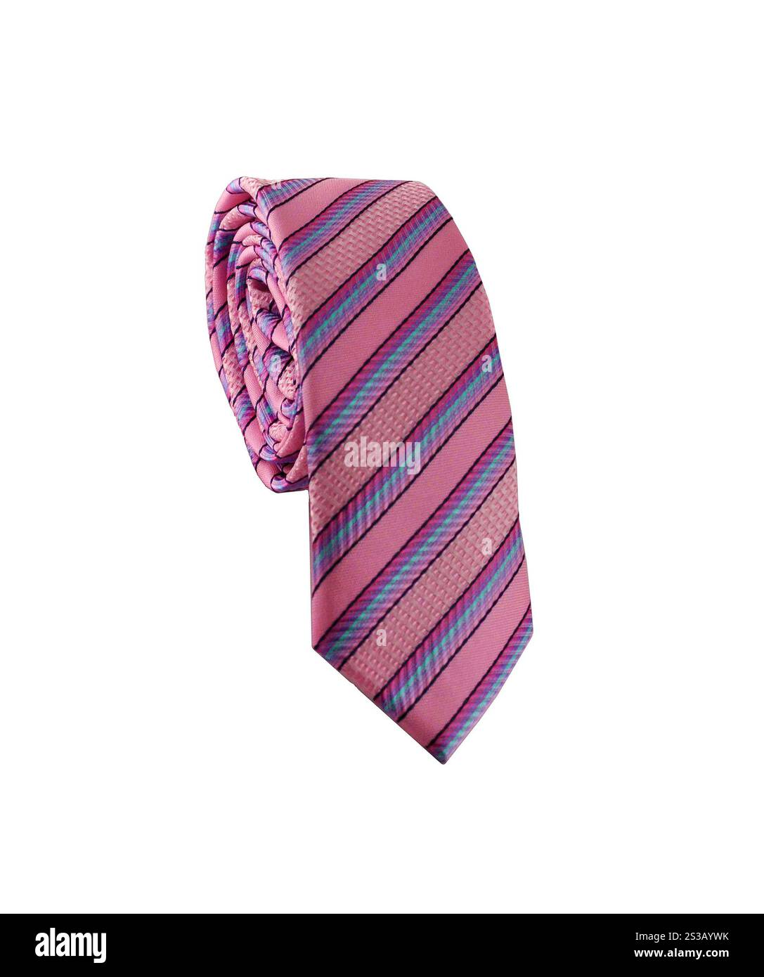 folded necktie isolated on white background. folded necktie Stock Photo ...
