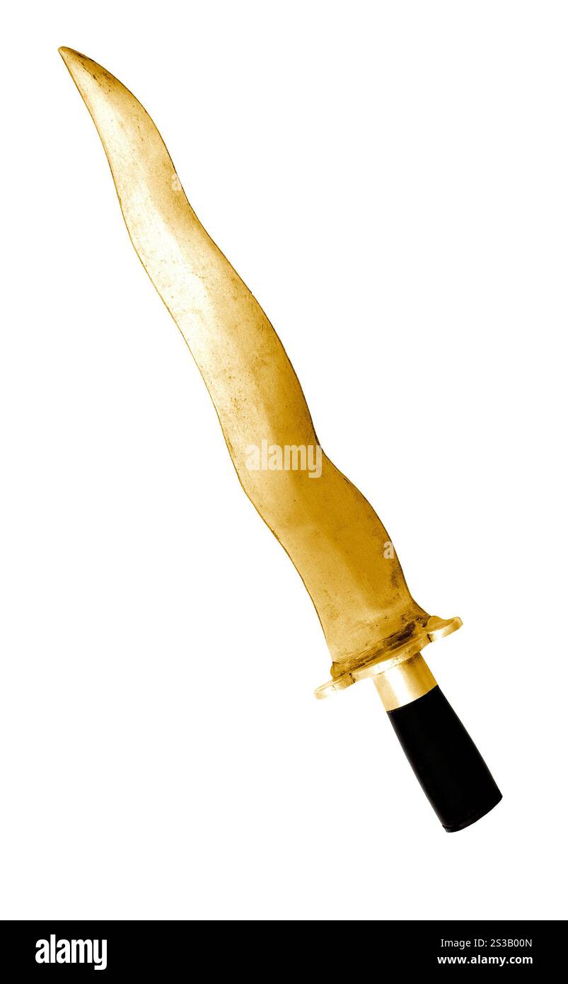 golden dagger symbol isolated on white background. golden dagger symbol ...