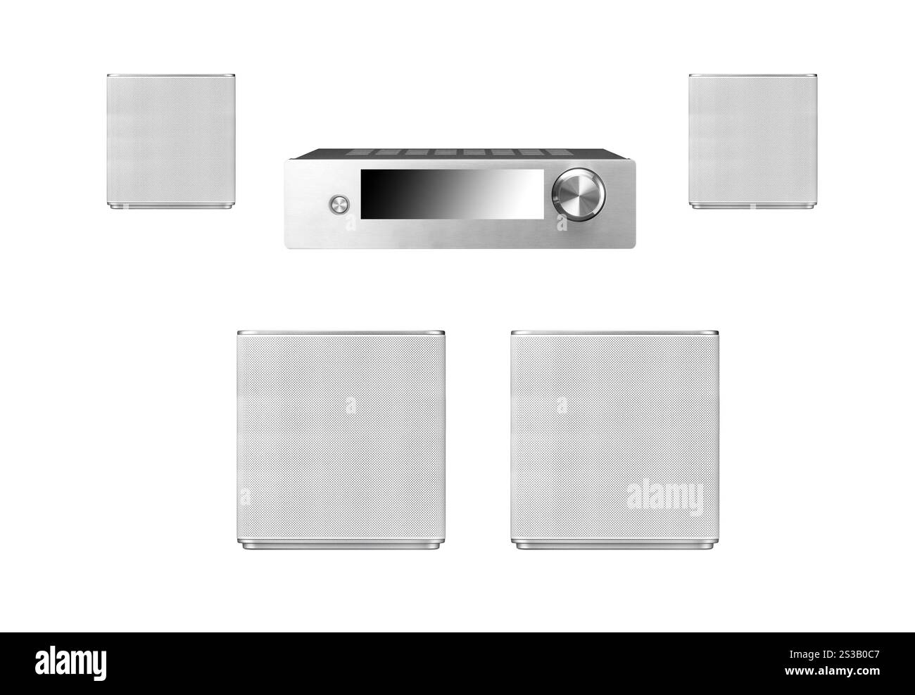 sound speakers system isolated on white background. sound speakers ...