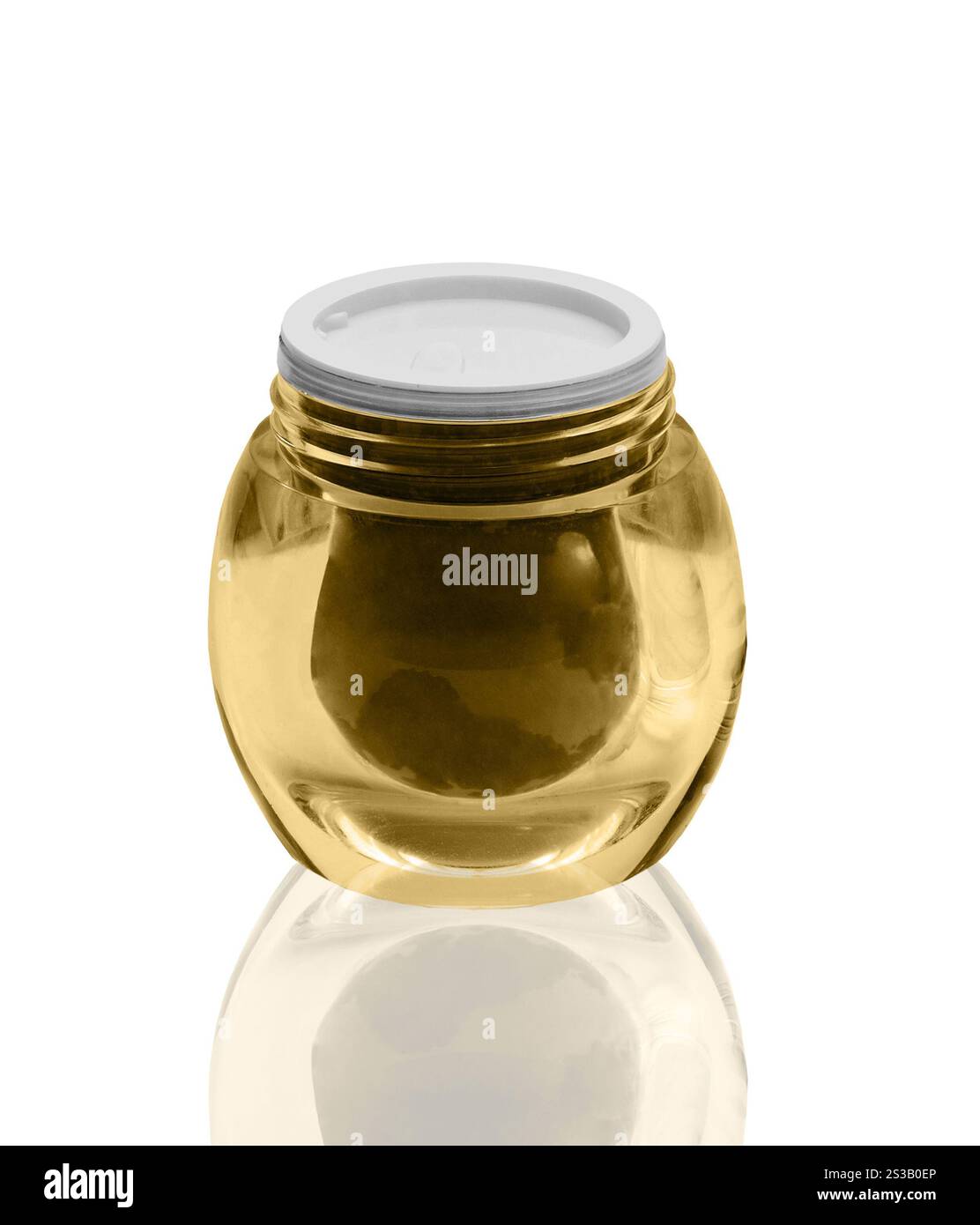 Golden jar isolated on white background. Golden jar isolated Stock ...