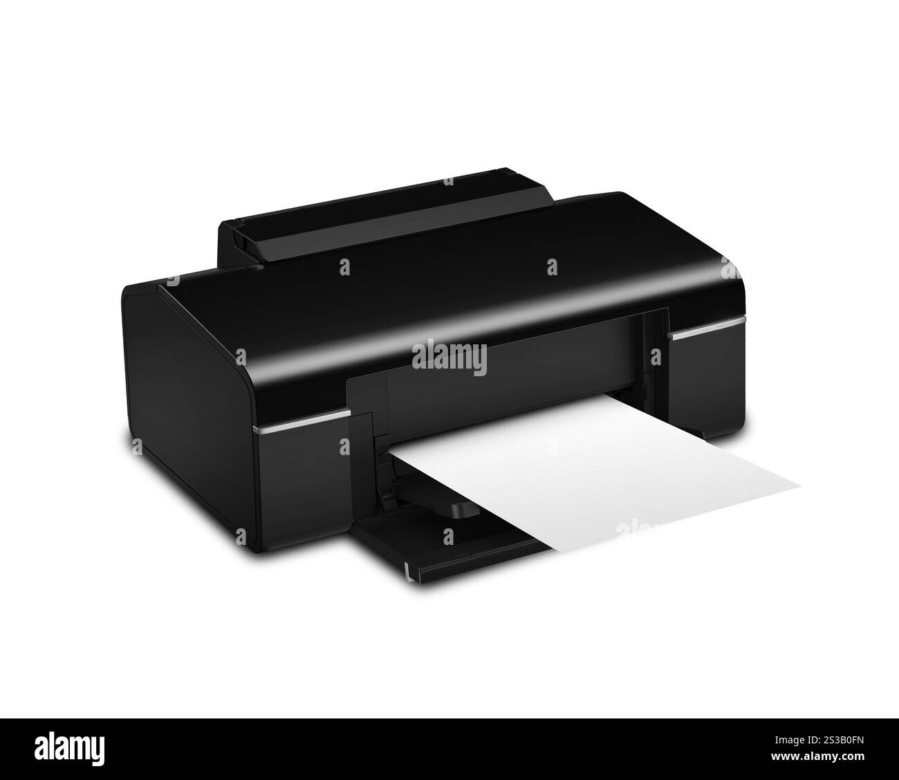 Color Printer isolated on white background. Color Printer Stock Photo ...