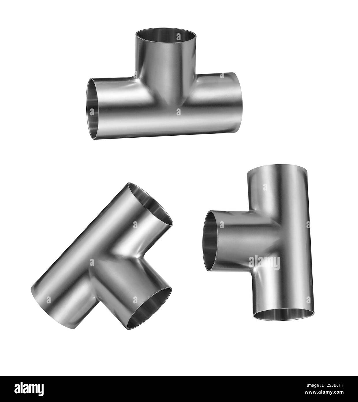 metal chrome pipe isolated on white background. metal chrome pipe Stock ...