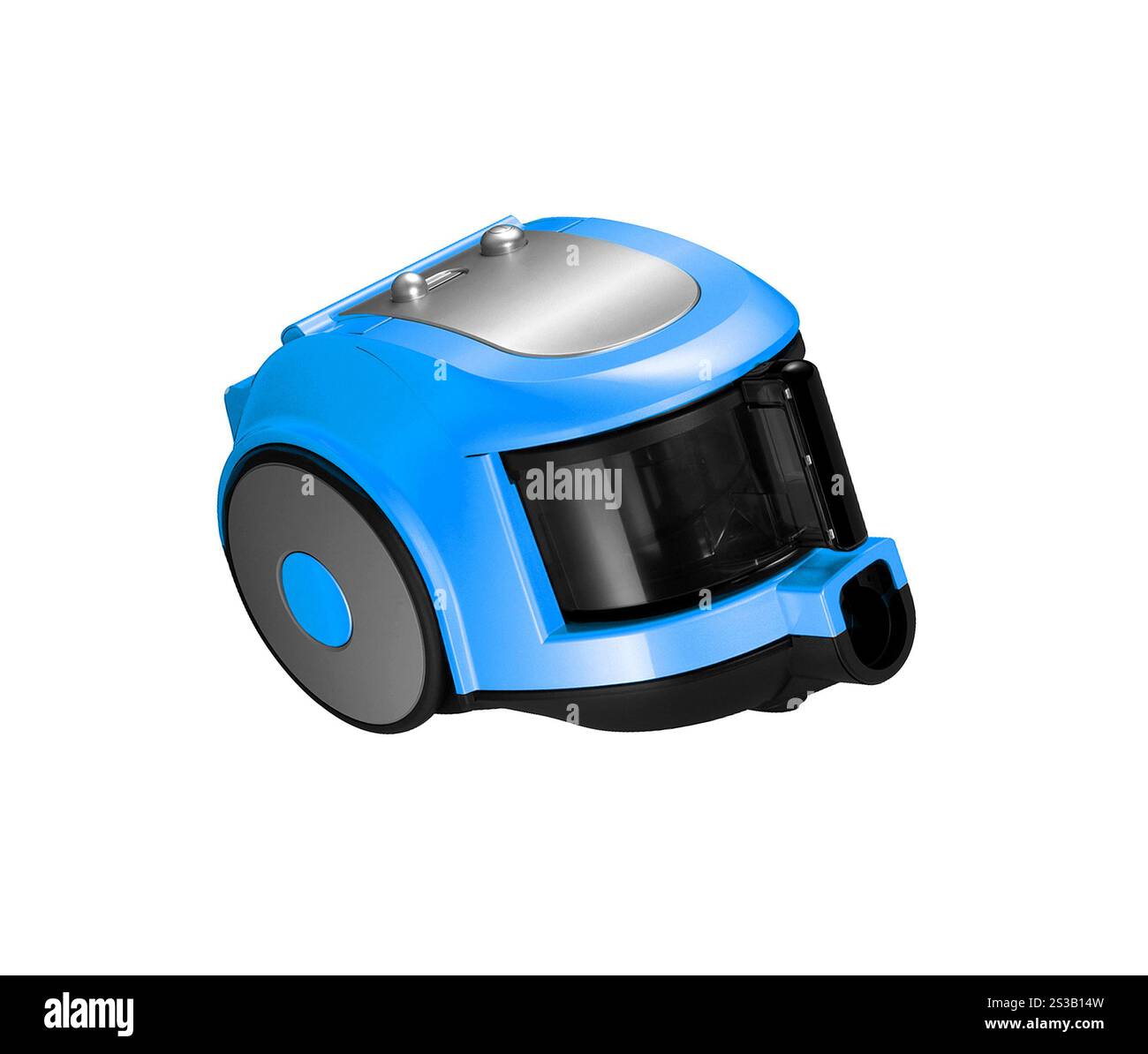 Modern blue vacuum cleaner isolated. Modern violet vacuum cleaner ...