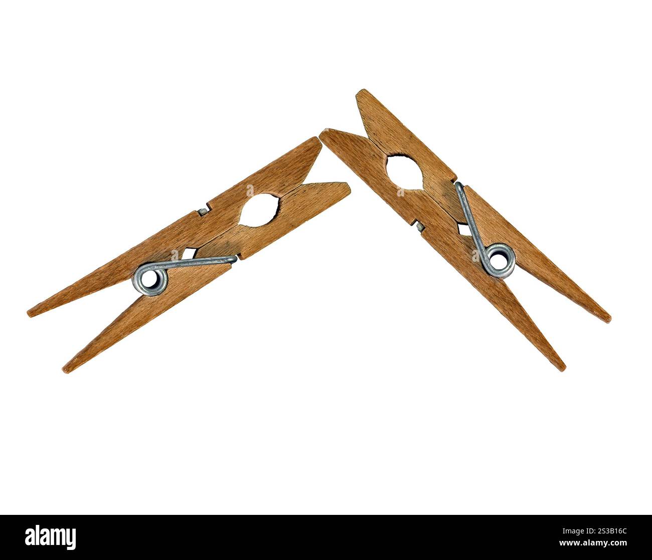 wooden pegs isolated on a white background. wooden pegs isolated Stock ...