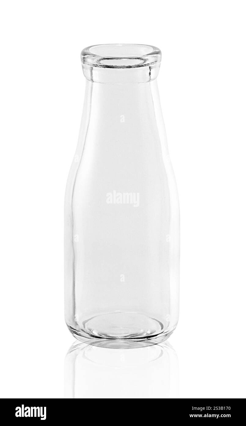 Empty Milk bottle isolated on a white background. Empty Milk bottle ...