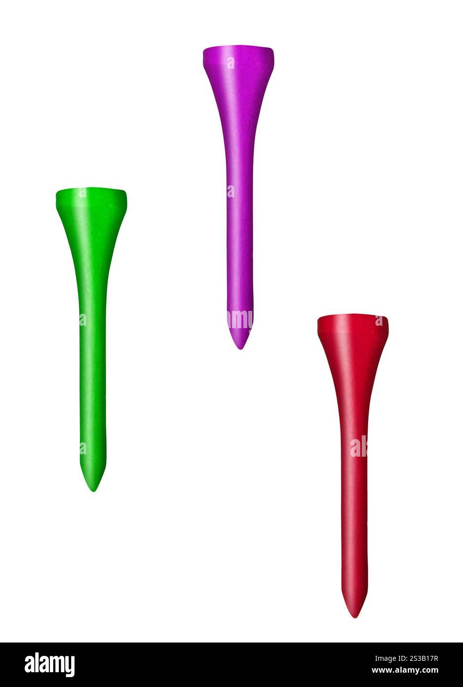 Golf tees isolated on white background. Golf tees isolated Stock Photo ...
