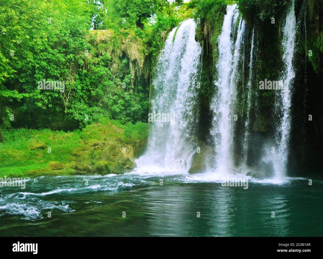 waterfalls in Antalya background or texture. waterfalls in Antalya ...