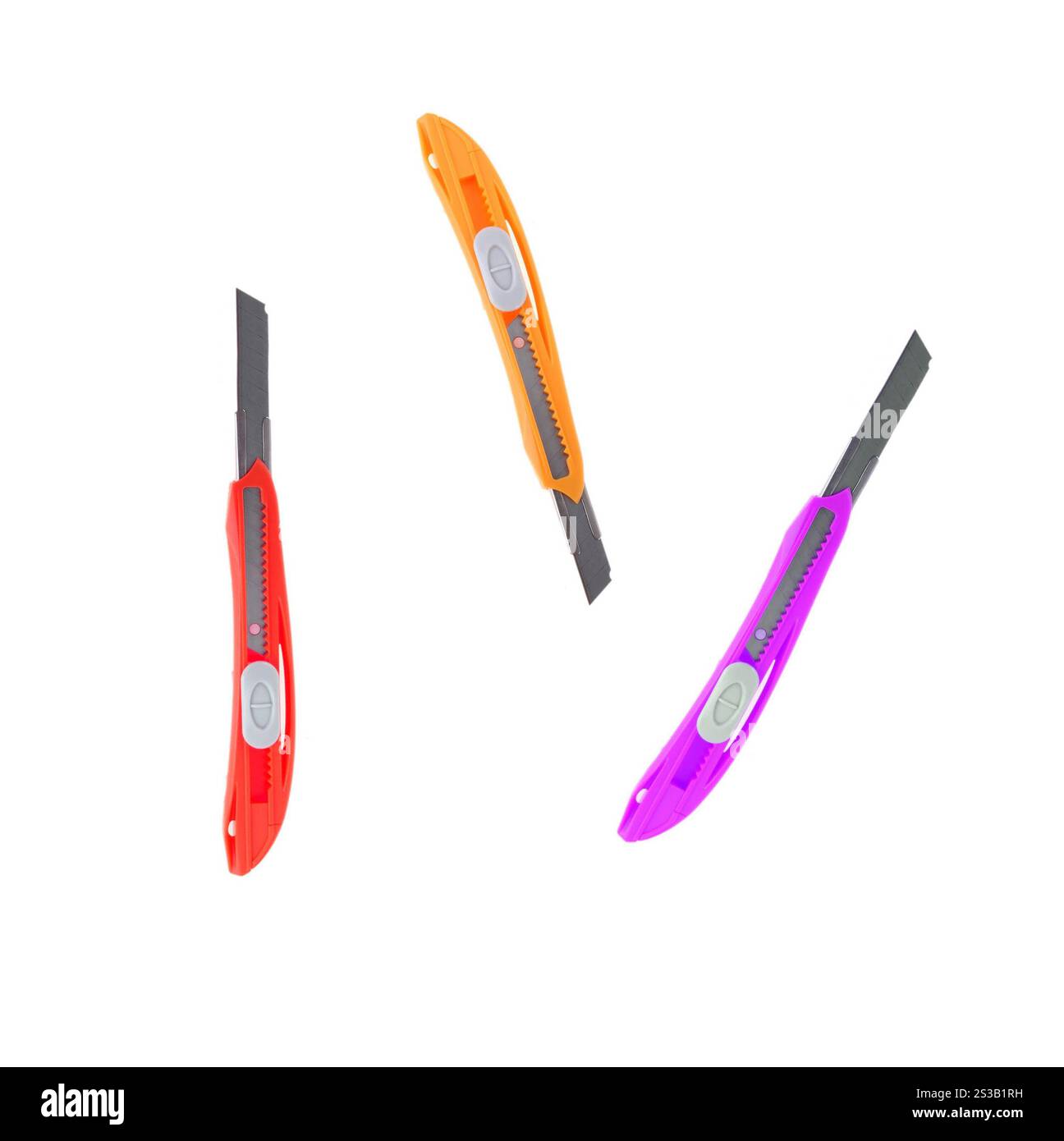 Box cutters isolated on white background. Box cutters Stock Photo - Alamy
