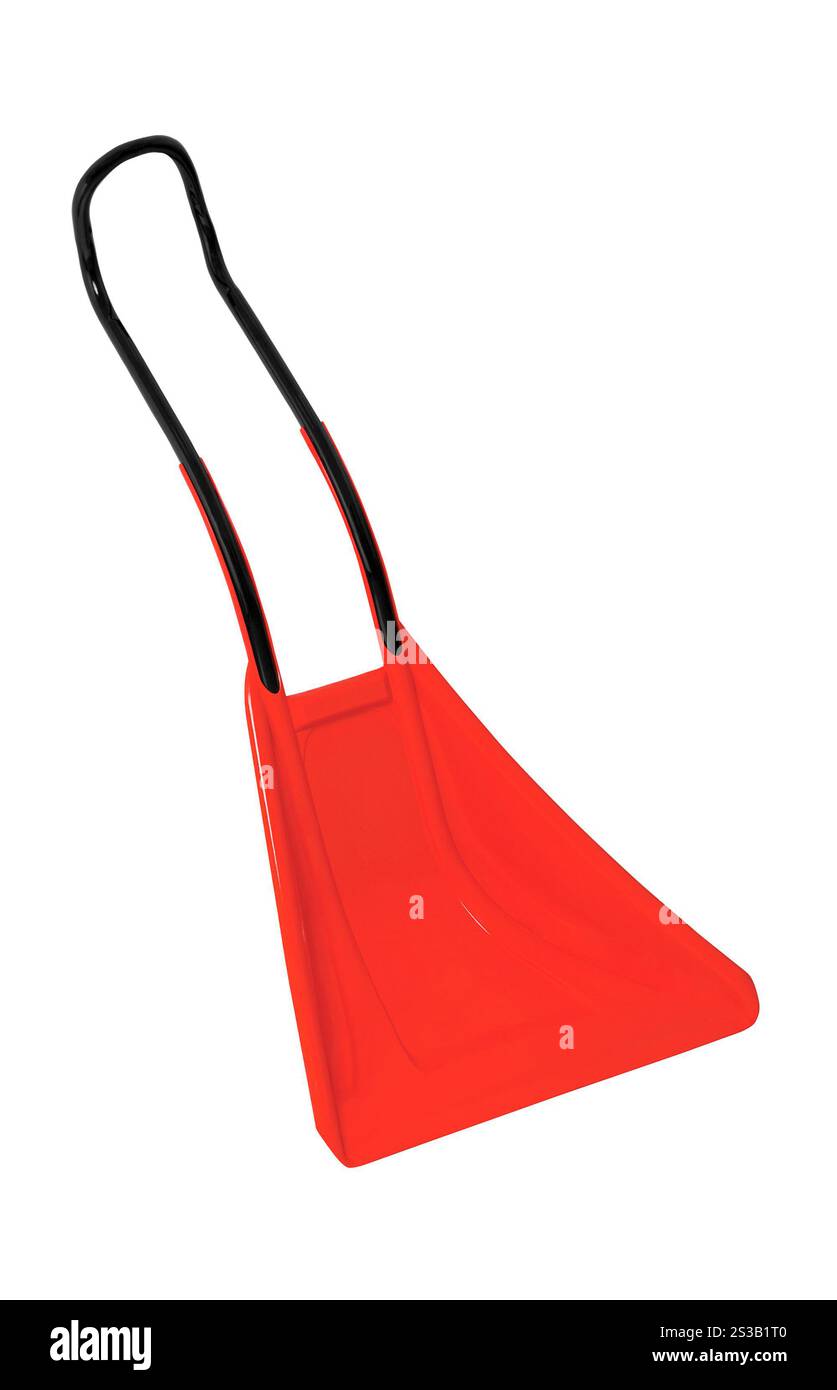 red snow shovel isolated on white background. red snow shovel Stock ...