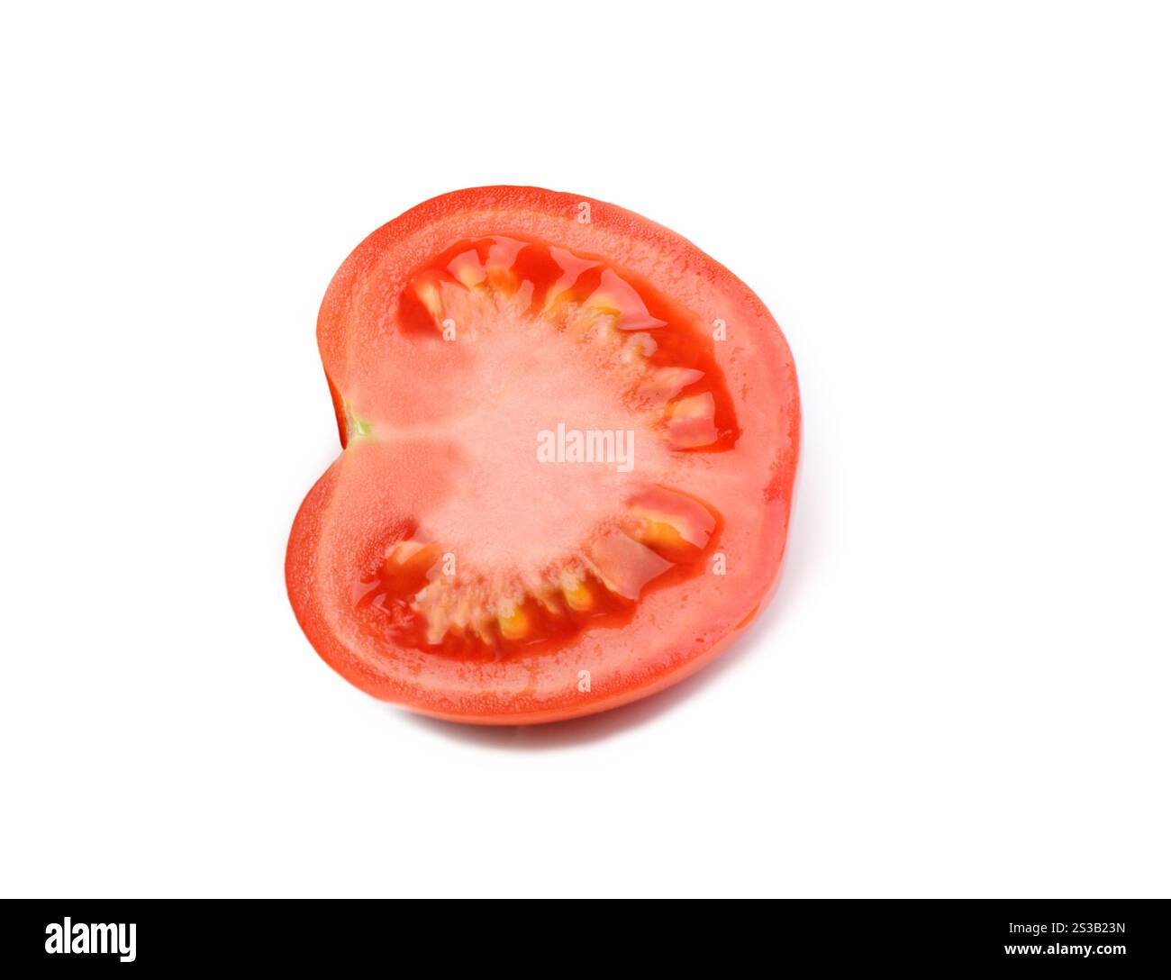 slice of tomato isolated on white. slice of tomato Stock Photo - Alamy