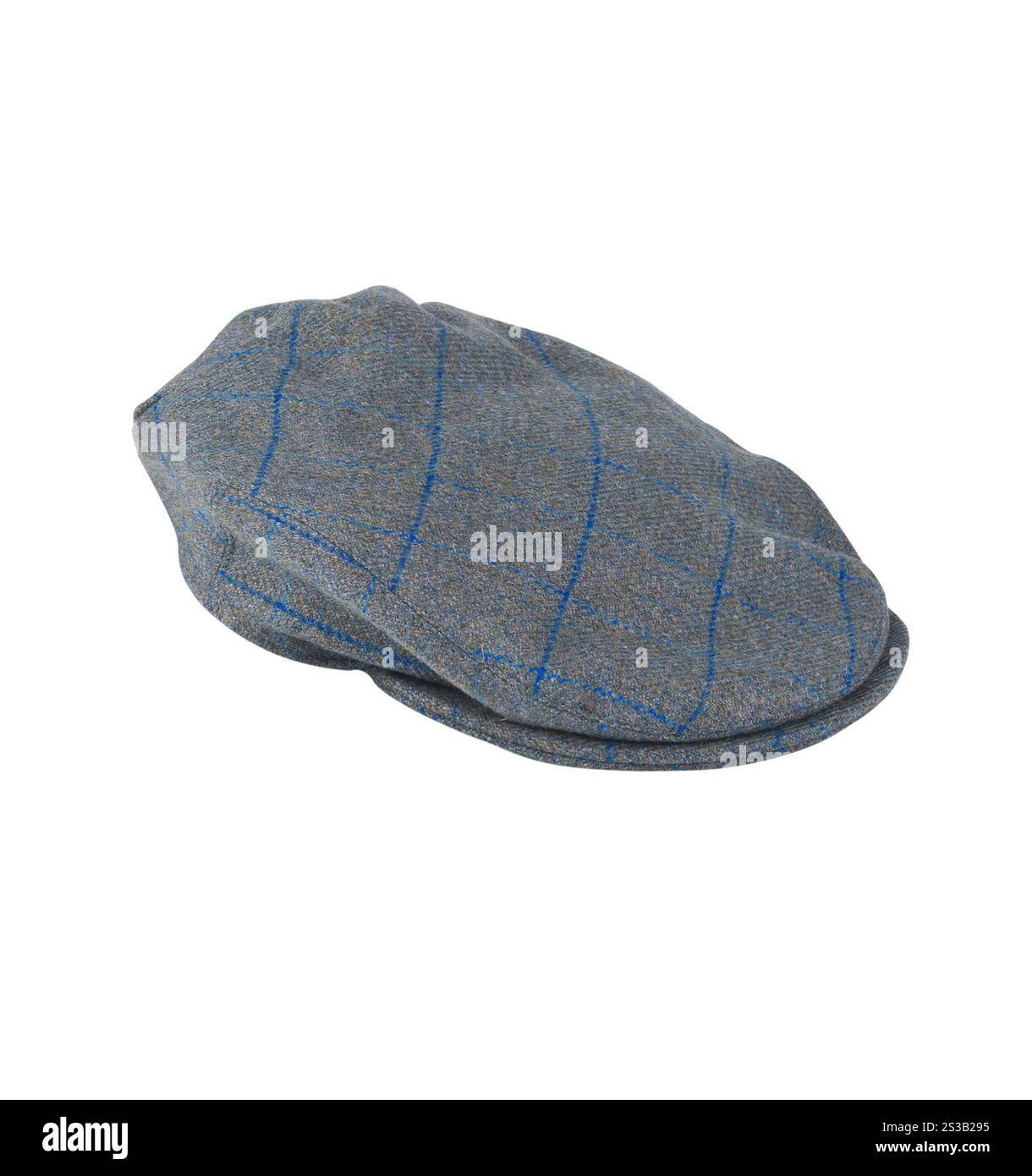 green felt mans cap isolated on white background. green felt mans cap ...