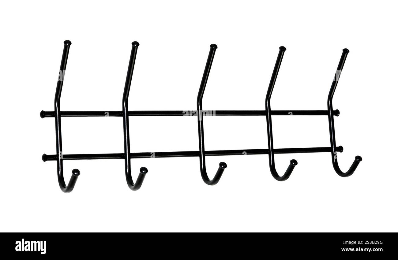 Metal hanger isolated on white background. Metal hanger Stock Photo - Alamy