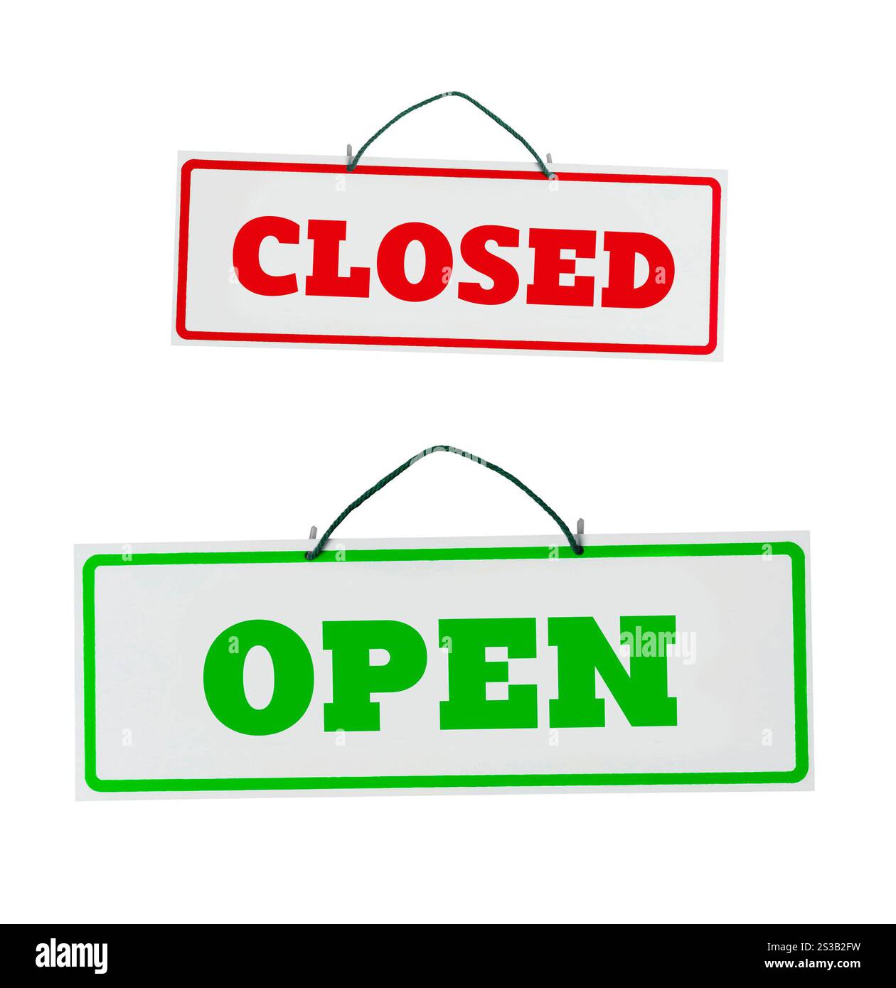 Open and close door signs Stock Photo - Alamy