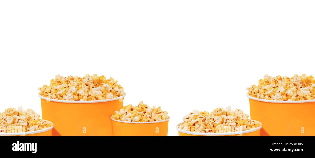 popcorn in the package isolated on white background. popcorn in the ...