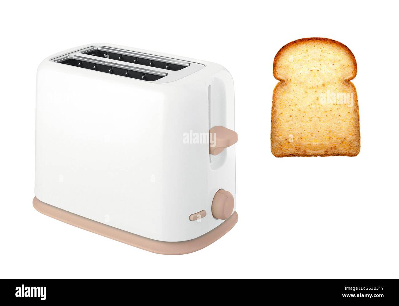 Bread toaster appliance isolated on white background. Bread toaster ...